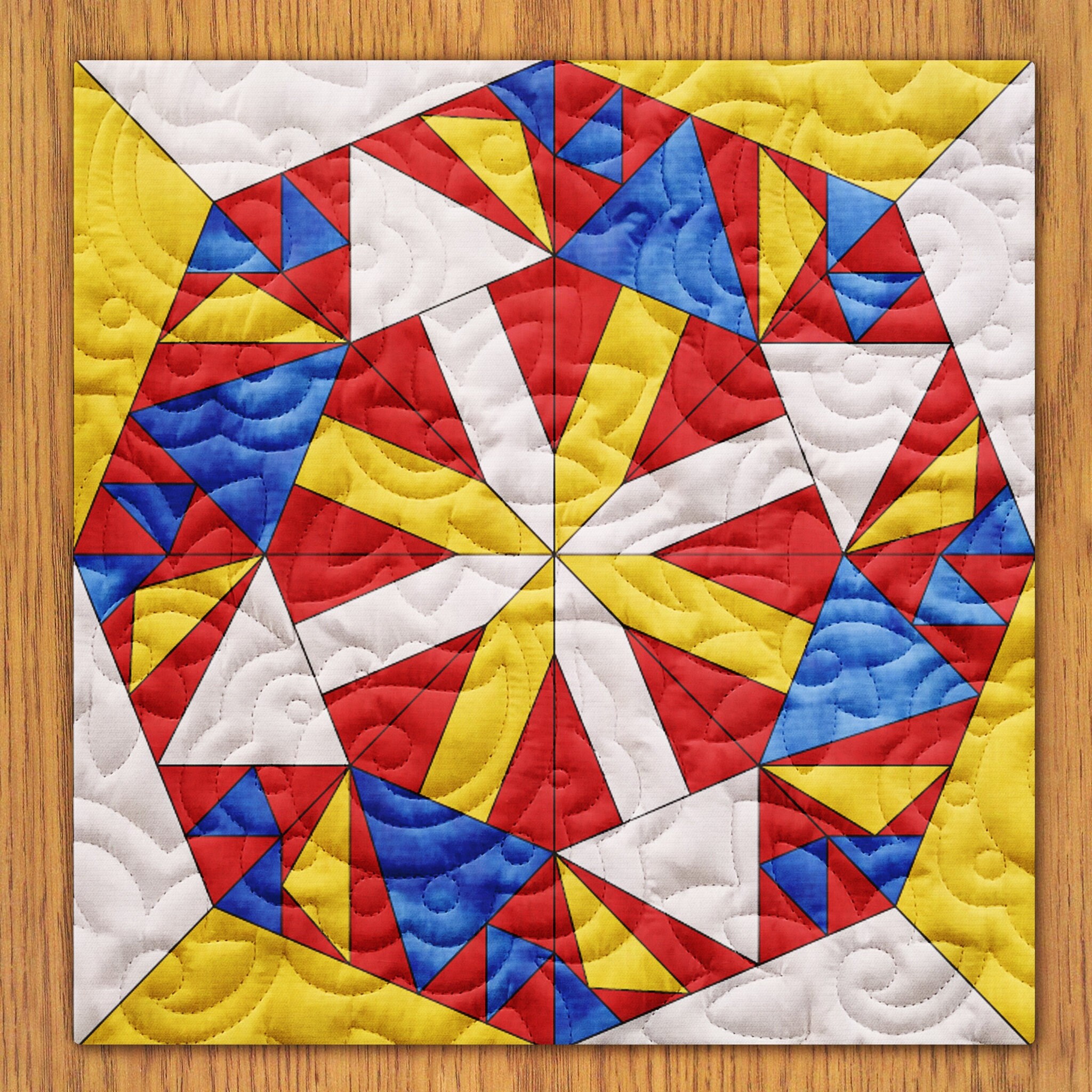 Winter Crystals Wall Quilt PDF Pattern With Video Tutorial 40x40 Inches ...