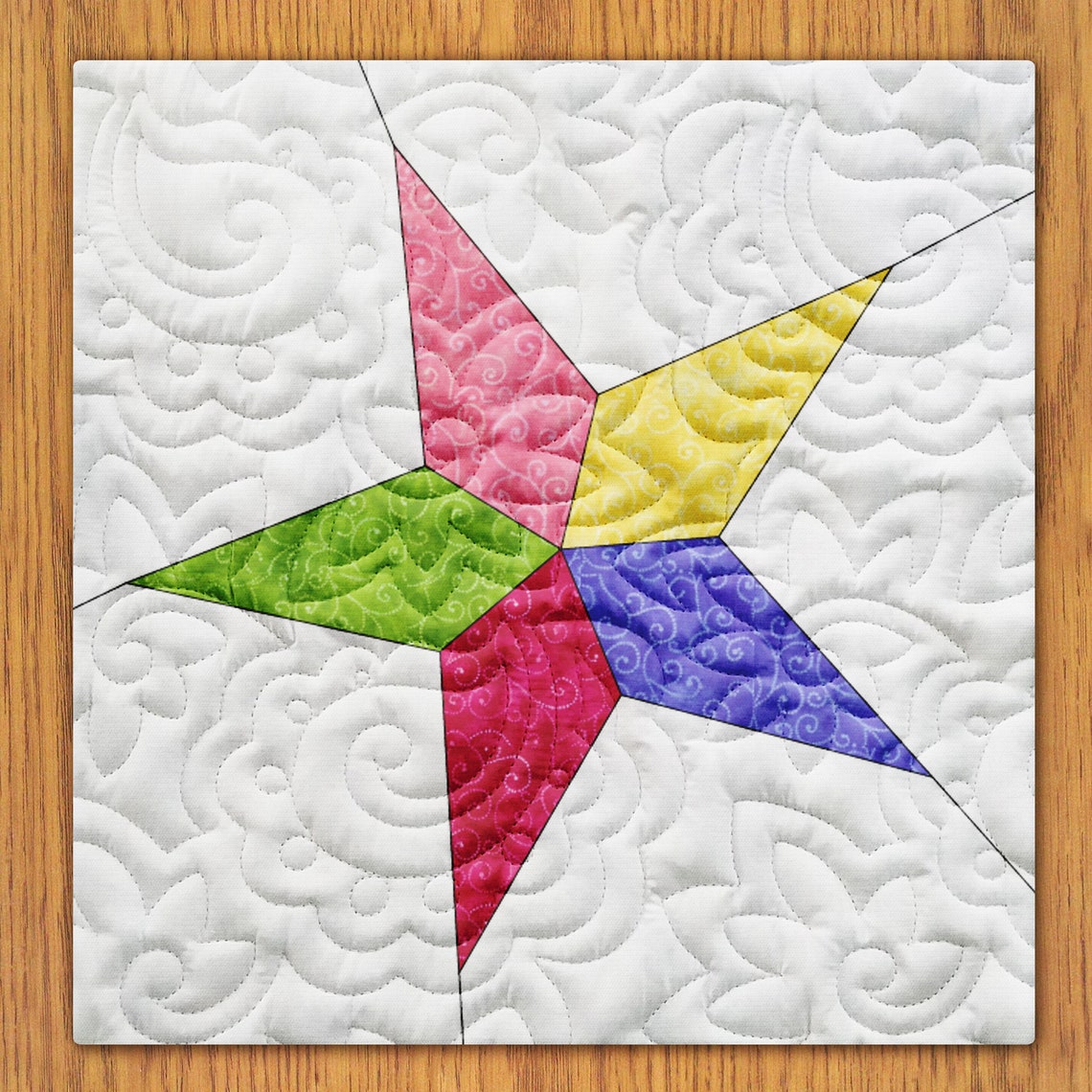 Twinkling Star Quilt Block PDF Pattern With Video Tutorial || 16, 18 ...