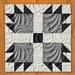 Bear Paw Quilt Block PDF Pattern With Video Tutorial || 16, 18, 20, 22 ...