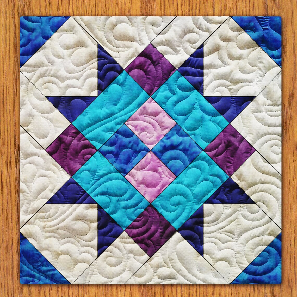 Star Clam Quilt Block PDF Pattern With Video Tutorial 16 | Etsy