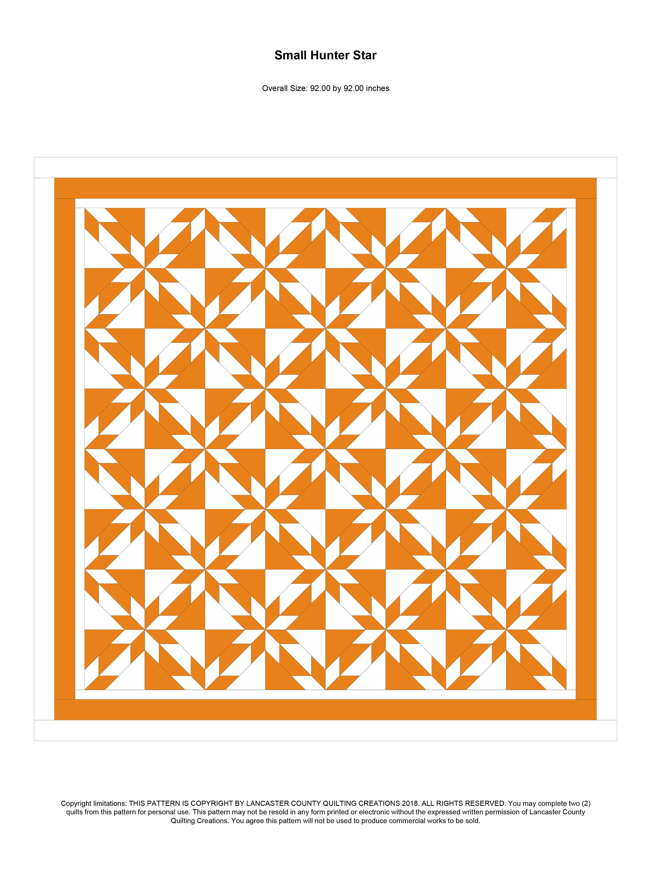 Small Hunter Star Pattern Patchwork #279 - Etsy