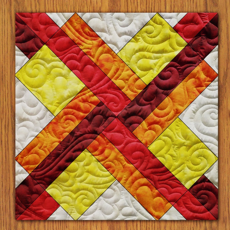 Extra Present Quilt Block PDF Pattern With Video Tutorial || 16, 18, 20 ...