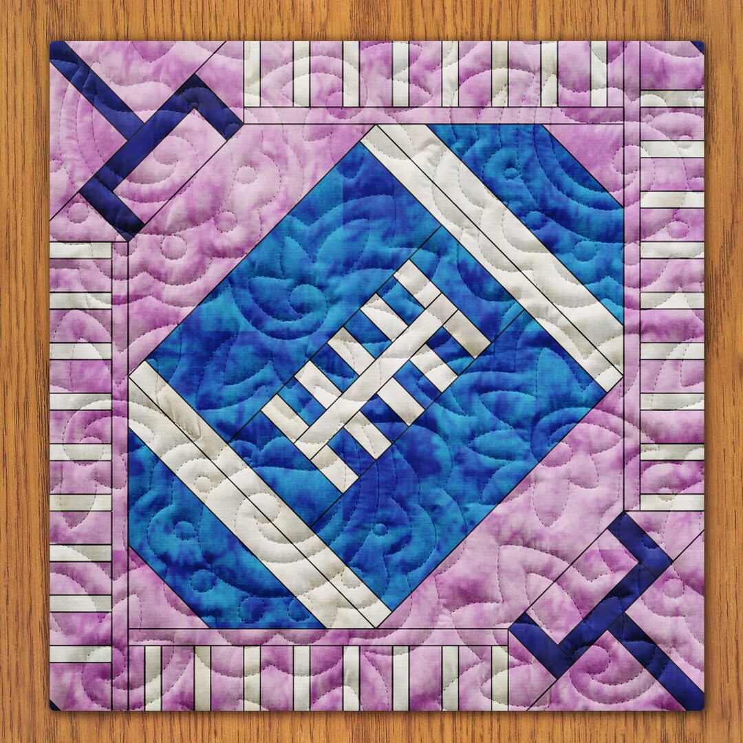 American Football Quilt Block PDF Pattern With Video Tutorial || 16, 18 ...