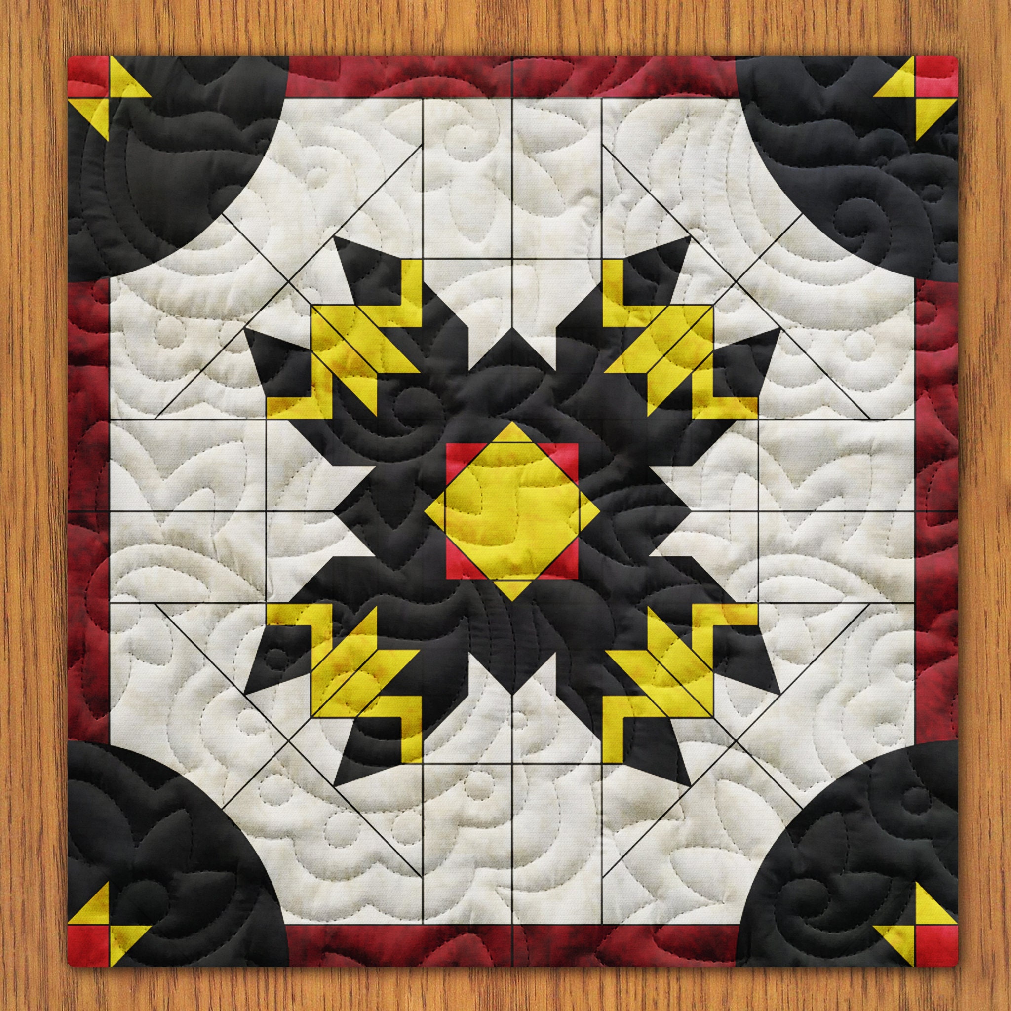 Barn Spider Quilt Block PDF Pattern With Video Tutorial 16, 18, 20, 22 ...