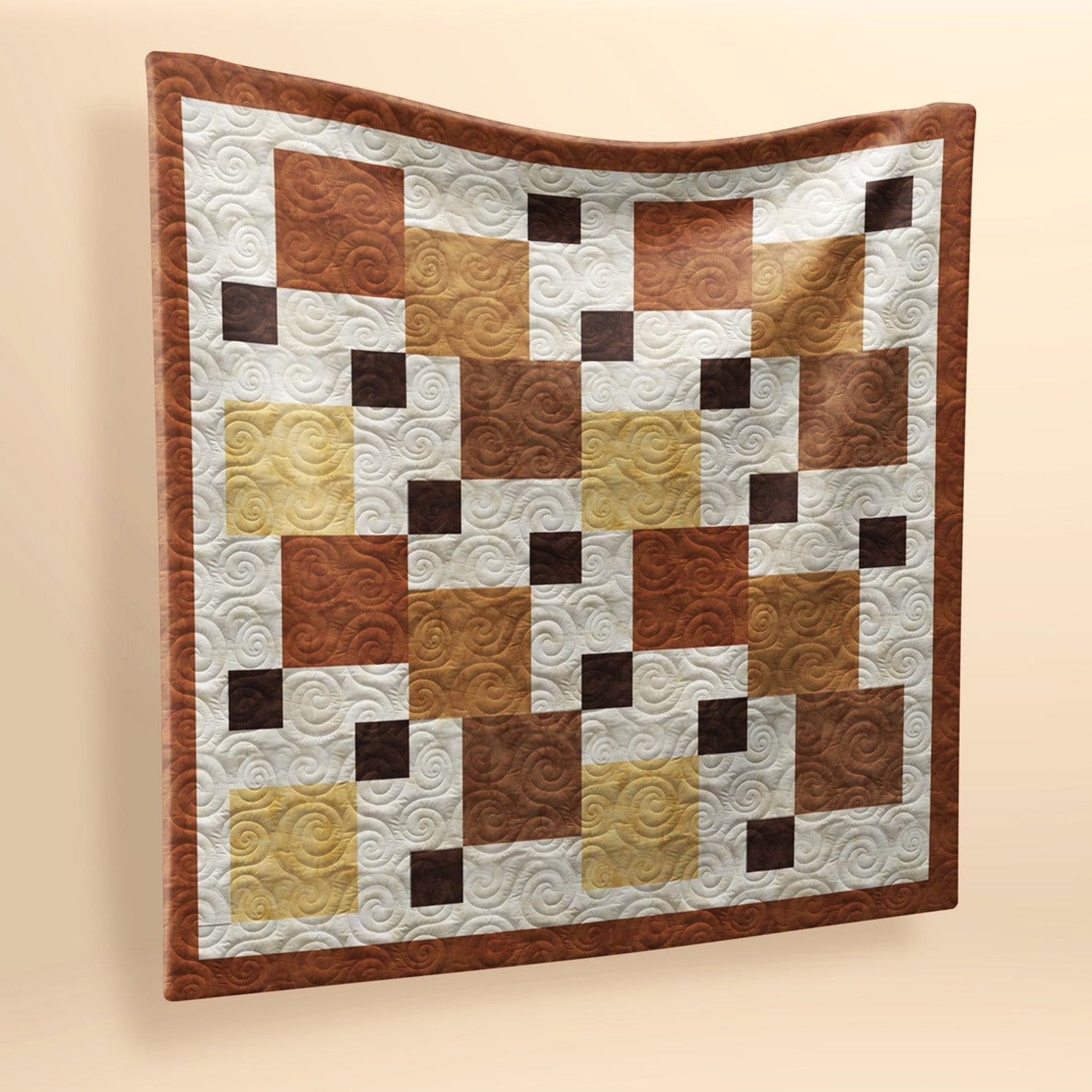 Fading Nine Patch Wall Quilt PDF Pattern With Video Tutorial || 40x40 ...