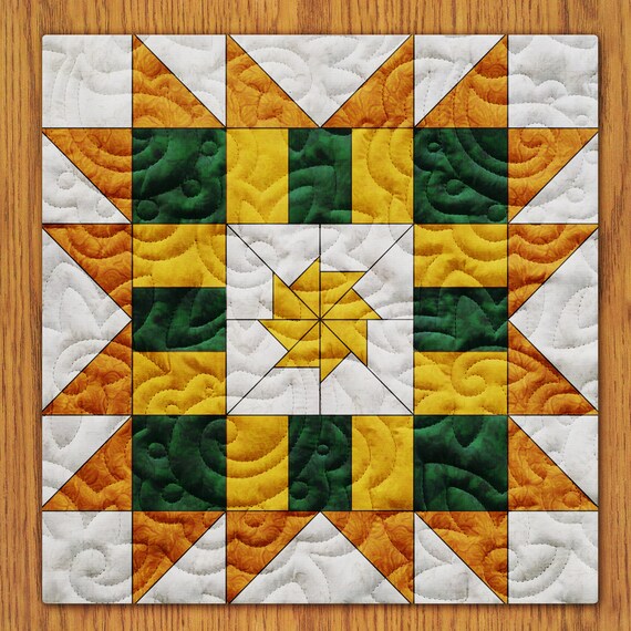 Meridian Star Quilt Block PDF Pattern With Video Tutorial | Etsy