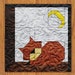 Sleeping Cat Quilt Block PDF Pattern With Video Tutorial || 16, 18, 20 ...