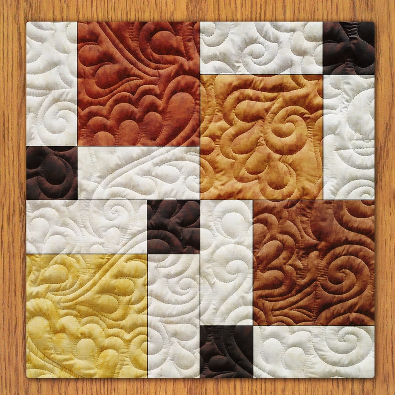 Fading Nine Patch Quilt Block PDF Pattern With Video Tutorial || 6, 8 ...