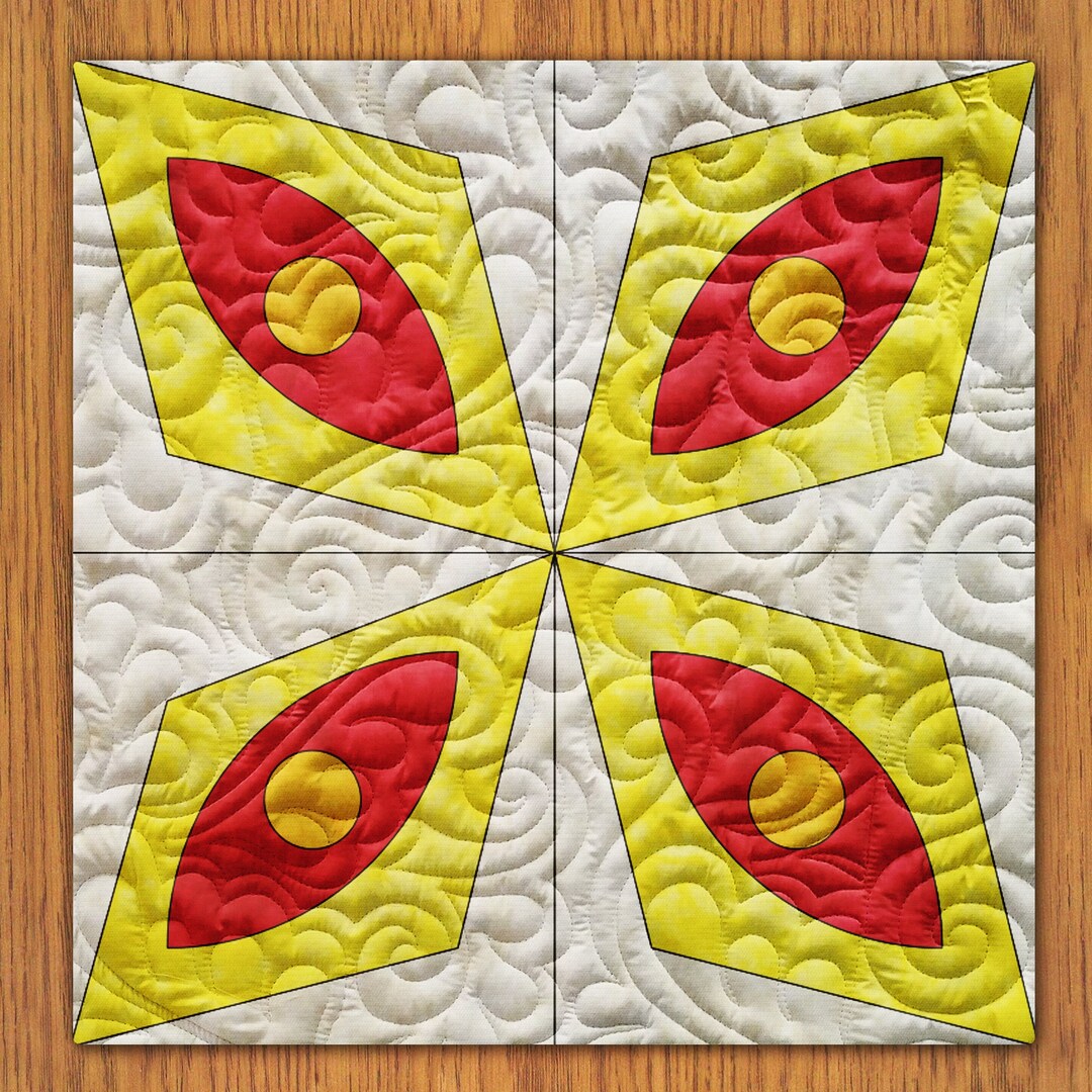 Butterfly Wings Quilt Block PDF Pattern With Video Tutorial || 6, 8, 10 ...