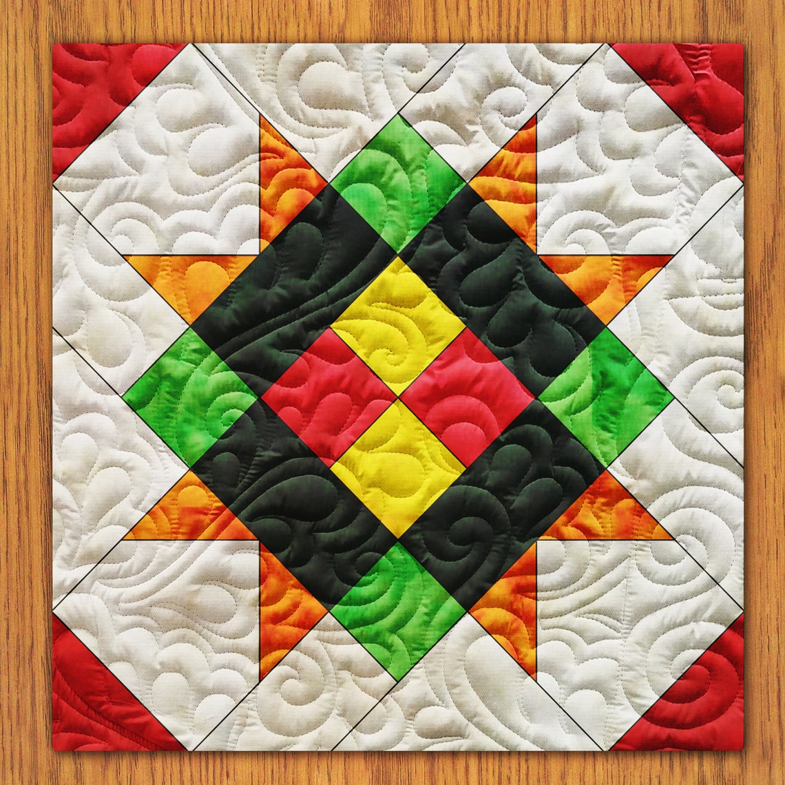 Star Clam Quilt Block PDF Pattern With Video Tutorial 16 | Etsy