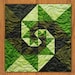 Whirlwind Waves Quilt Block PDF Pattern With Video Tutorial 6, 8, 10 ...