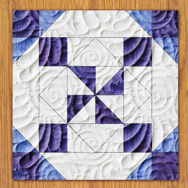 Chains and Locks Quilt Block PDF Pattern With Video Tutorial 6, 8, 10 ...