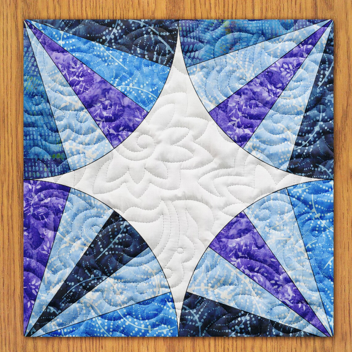 Shimmering Fans Quilt Block PDF Pattern With Video Tutorial || 6, 8, 10, 12, and 14 Inch Size ...