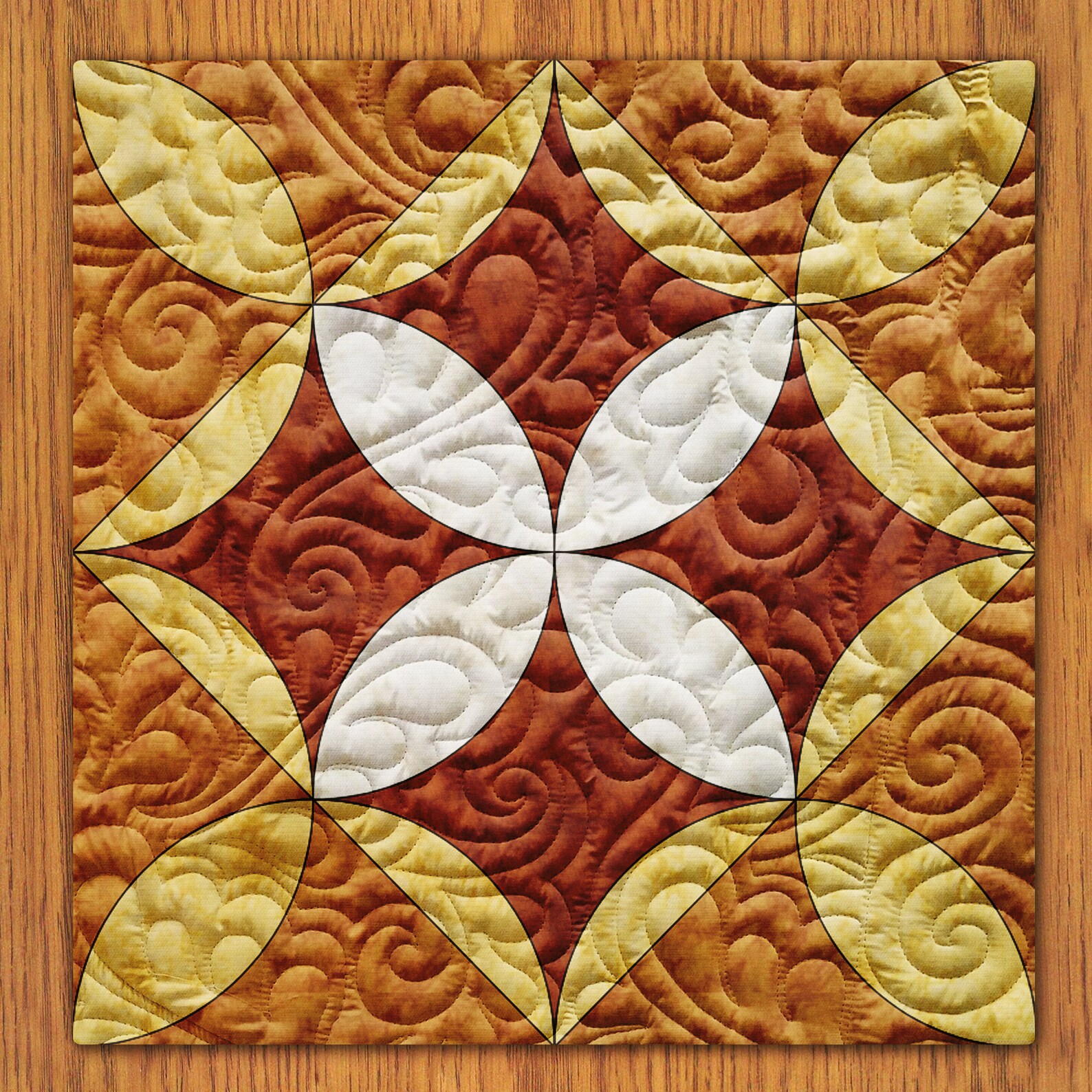 Cathedral Window Twist Quilt Block PDF Pattern With Video Tutorial ...