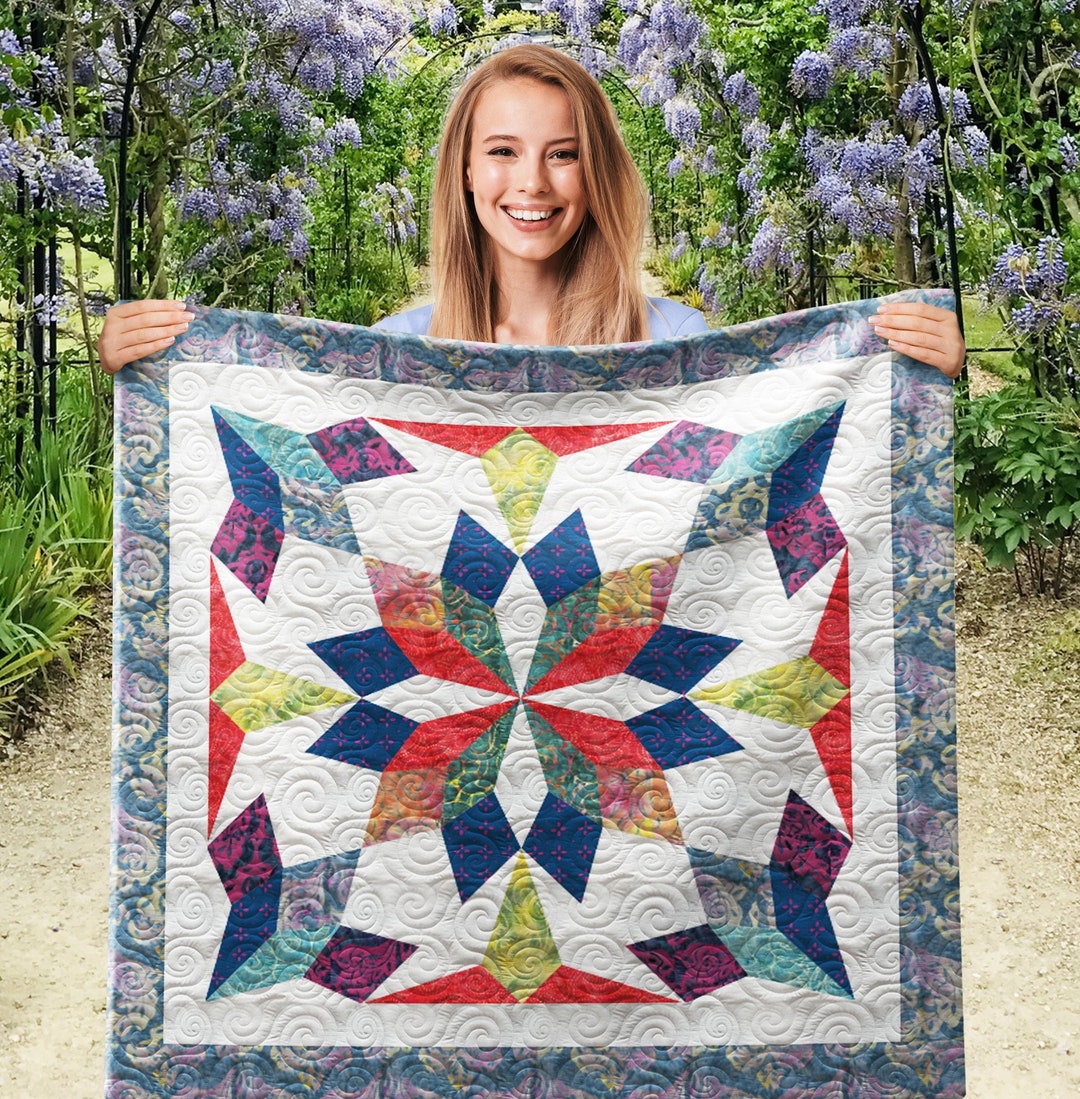 Daffodil Gumdrops Wall Quilt PDF Pattern With Video Tutorial || 40x40 Inches - Etsy