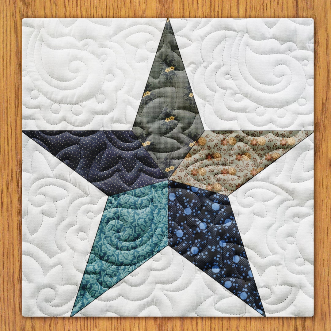 Twinkling Star Quilt Block PDF Pattern With Video Tutorial || 6, 8, 10 ...