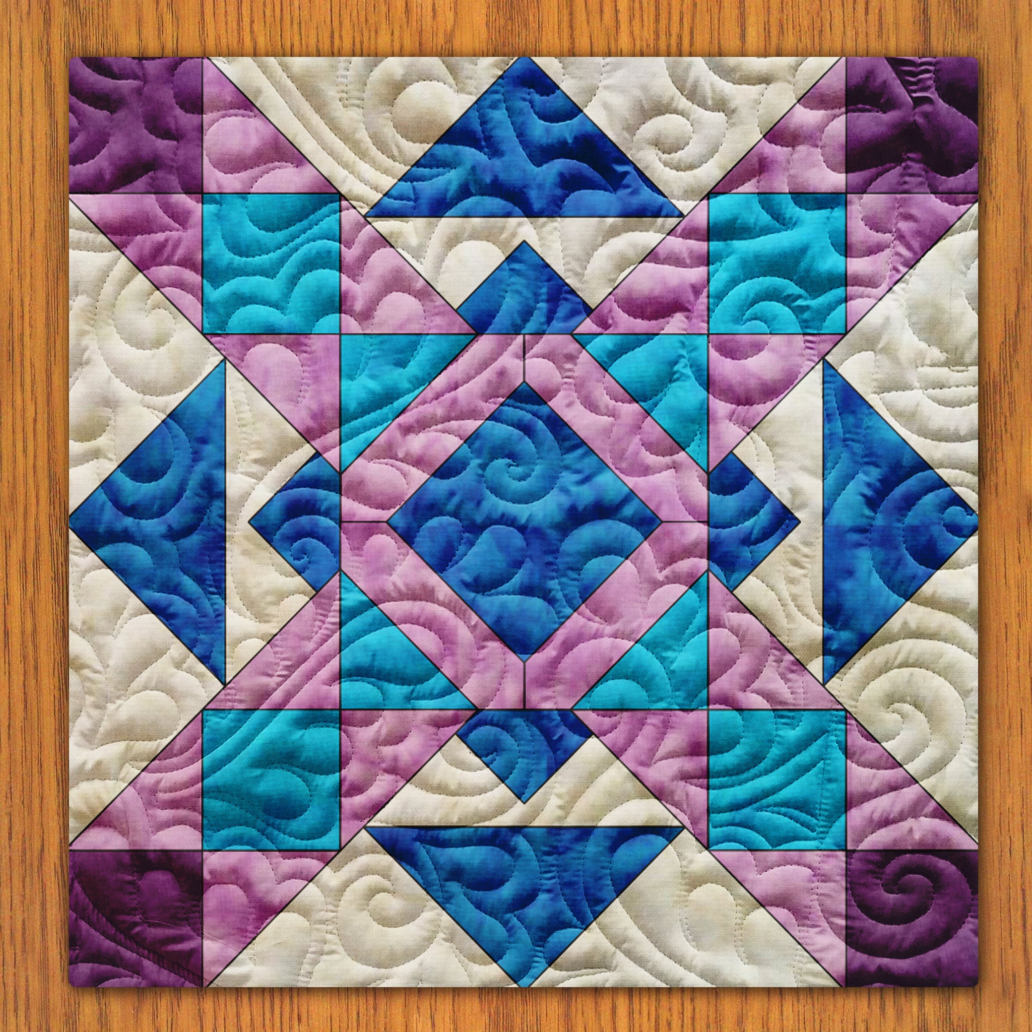 Inner Direction Wall Quilt PDF Pattern With Video Tutorial 40x40 Inches ...