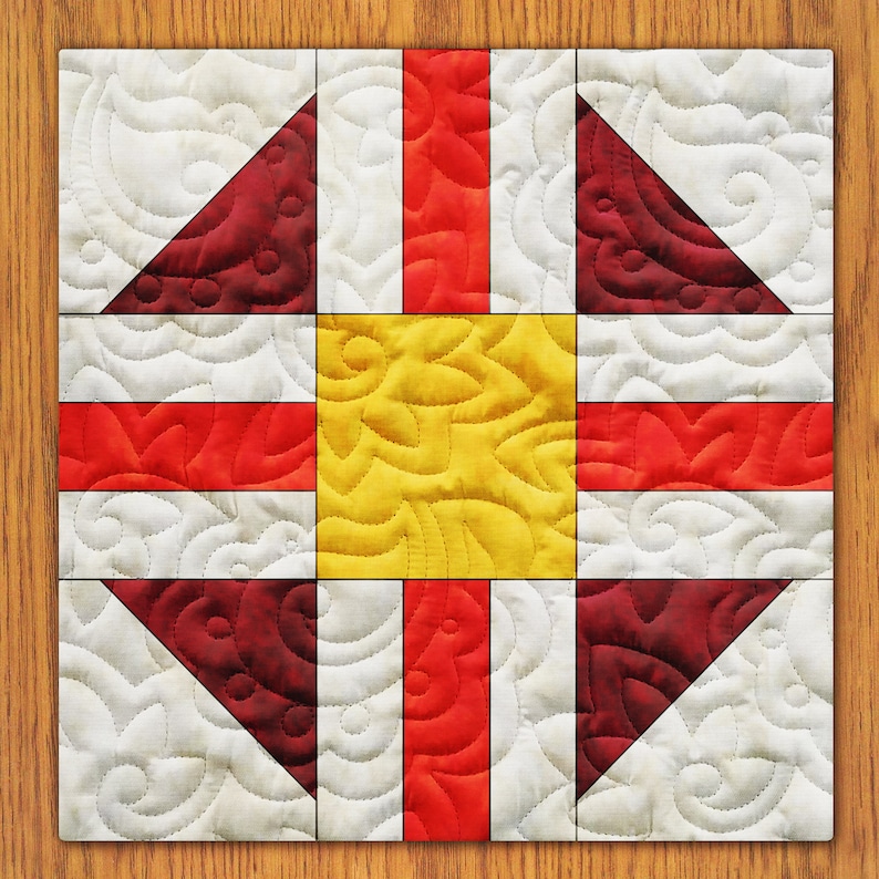 Paragon Box Quilt Block PDF Pattern With Video Tutorial 6, 8, 10, 12 ...