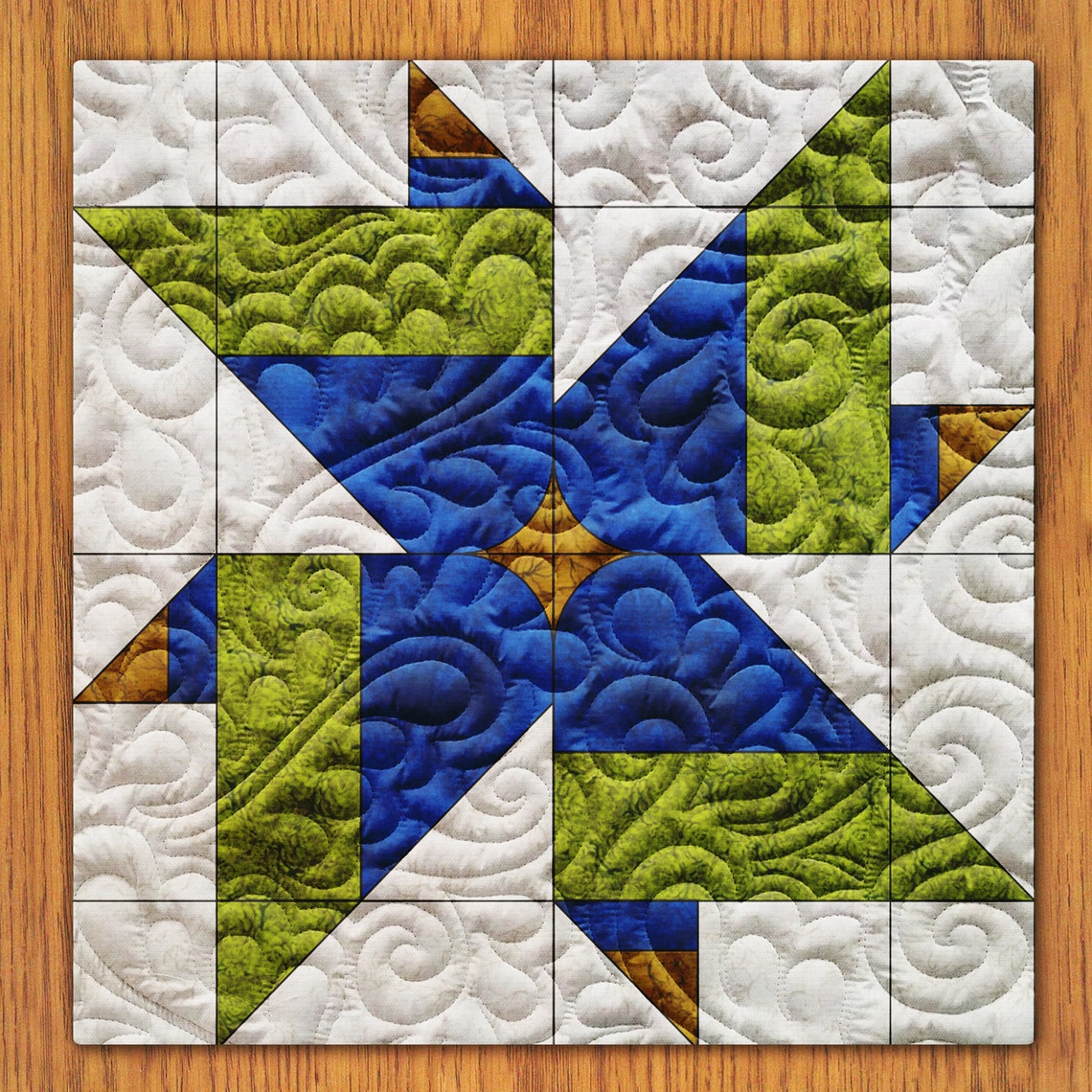 Eight Sided Pinwheel Quilt Block PDF Pattern With Video Tutorial || 6 ...