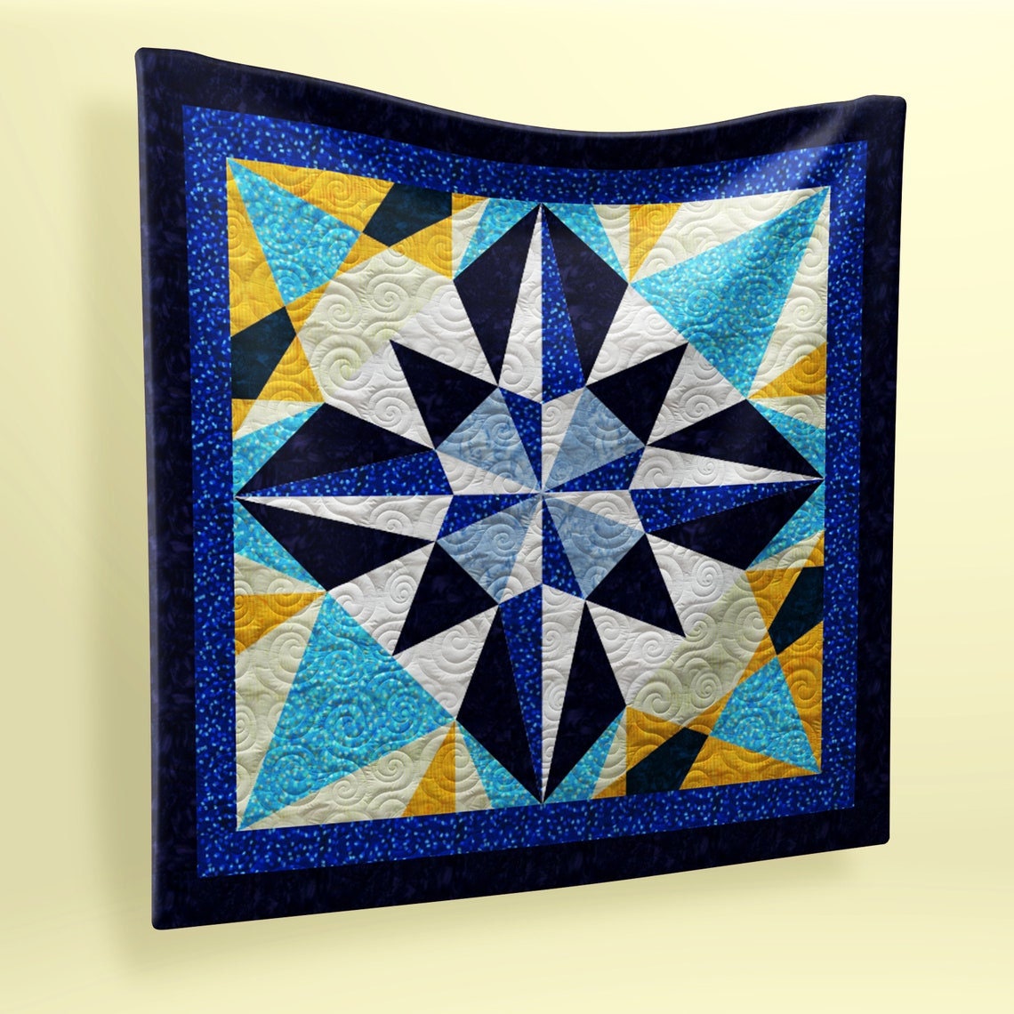 Firework Stars Wall Quilt PDF Pattern With Video Tutorial 40x40 Inches ...