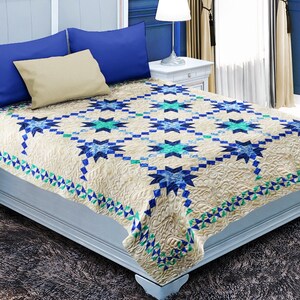 Chained Stars Quilt Block PDF Pattern With Video Tutorial || 6, 8, 10 ...