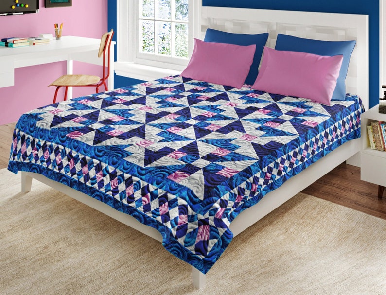 Pinwheel Daisy Quilt Block PDF Pattern With Video Tutorial 6, 8, 10, 12 ...