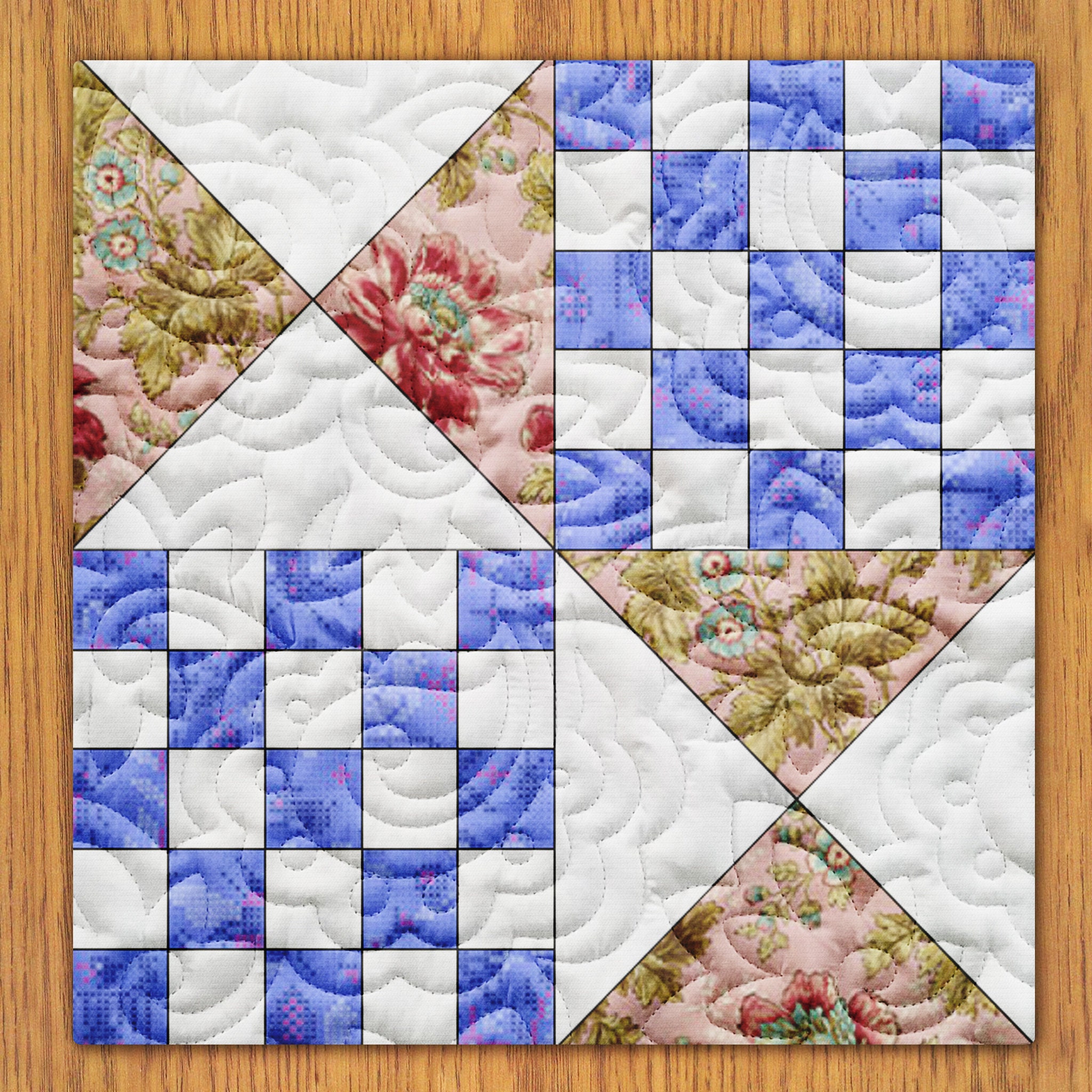 Diamond Squares Wall Quilt PDF Pattern With Video Tutorial - Etsy