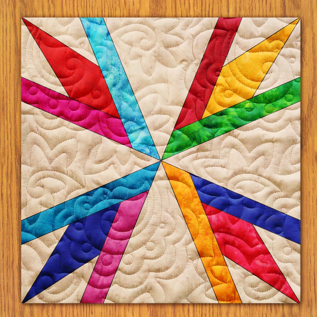 Carolina Lilies Variation Quilt Block PDF Pattern With Video Tutorial ...