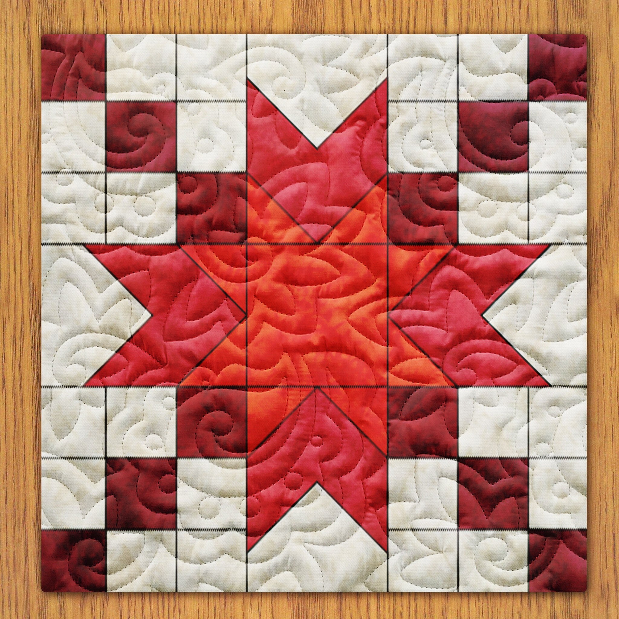 Chained Stars Wall Quilt PDF Pattern With Video Tutorial || 40x40 ...