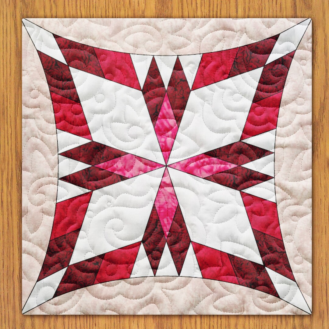 Crystal Blankets Quilt Block PDF Pattern With Video Tutorial || 16, 18 ...