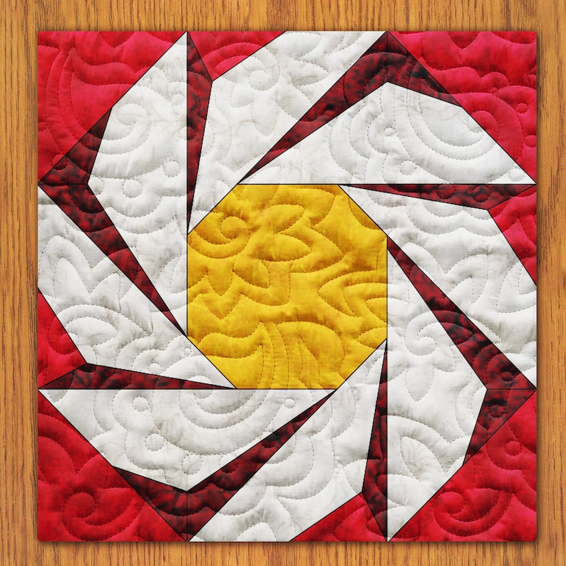 Daisy Paper Piece Quilt Block PDF Pattern With Video Tutorial || 6, 8 ...