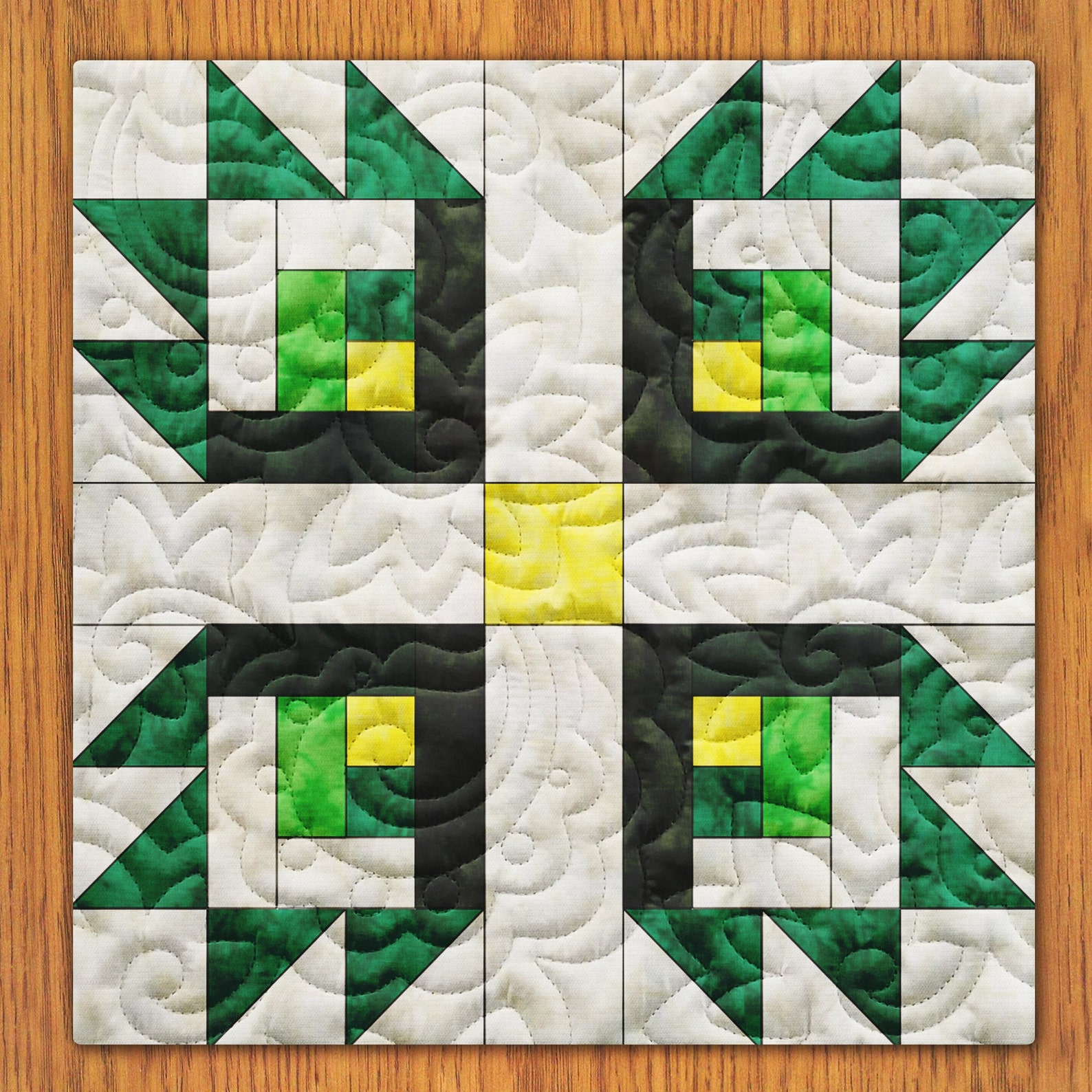 Inverted Bear Paw Quilt Block PDF Pattern With Video Tutorial || 6, 8 ...