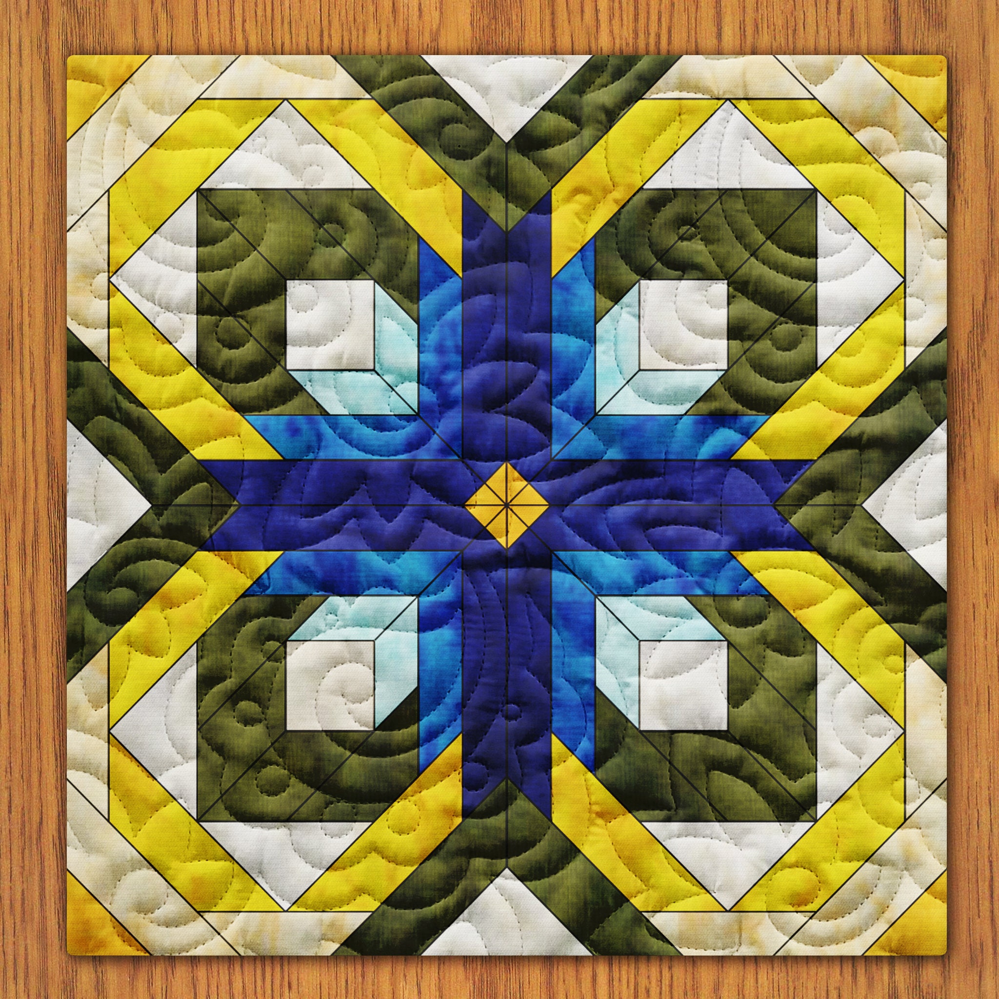 Rose Cube Quilt Block PDF Pattern With Video Tutorial || 6, 8, 10, 12 ...