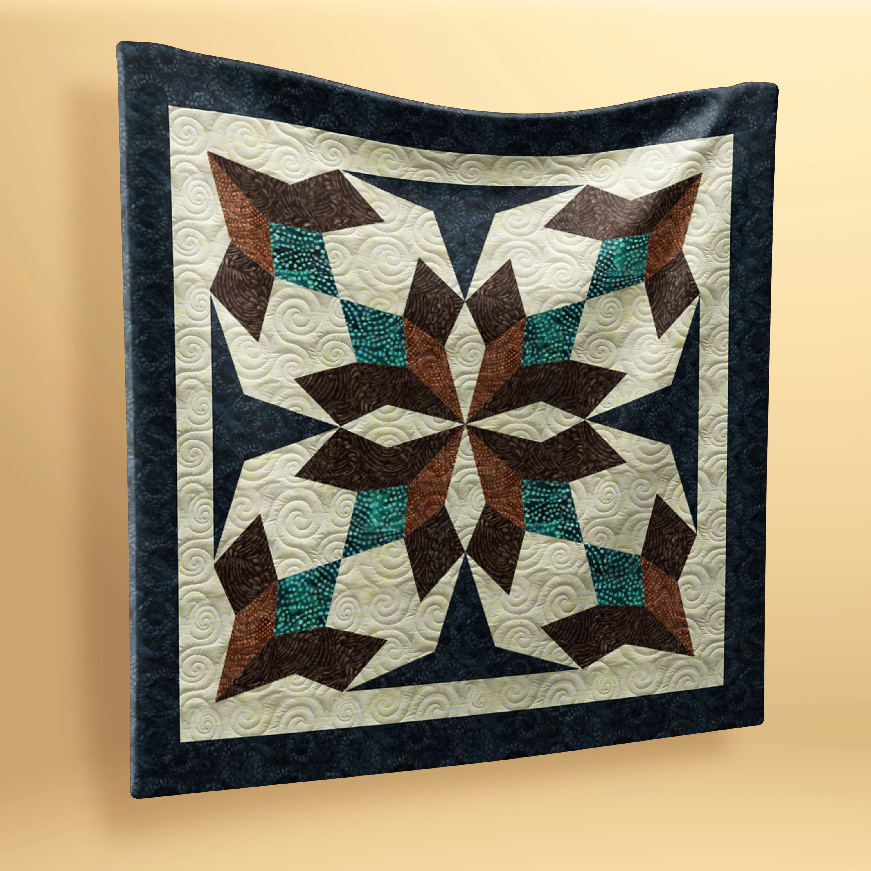 Daffodil Gumdrops Wall Quilt PDF Pattern With Video Tutorial 40x40 Inches - Etsy