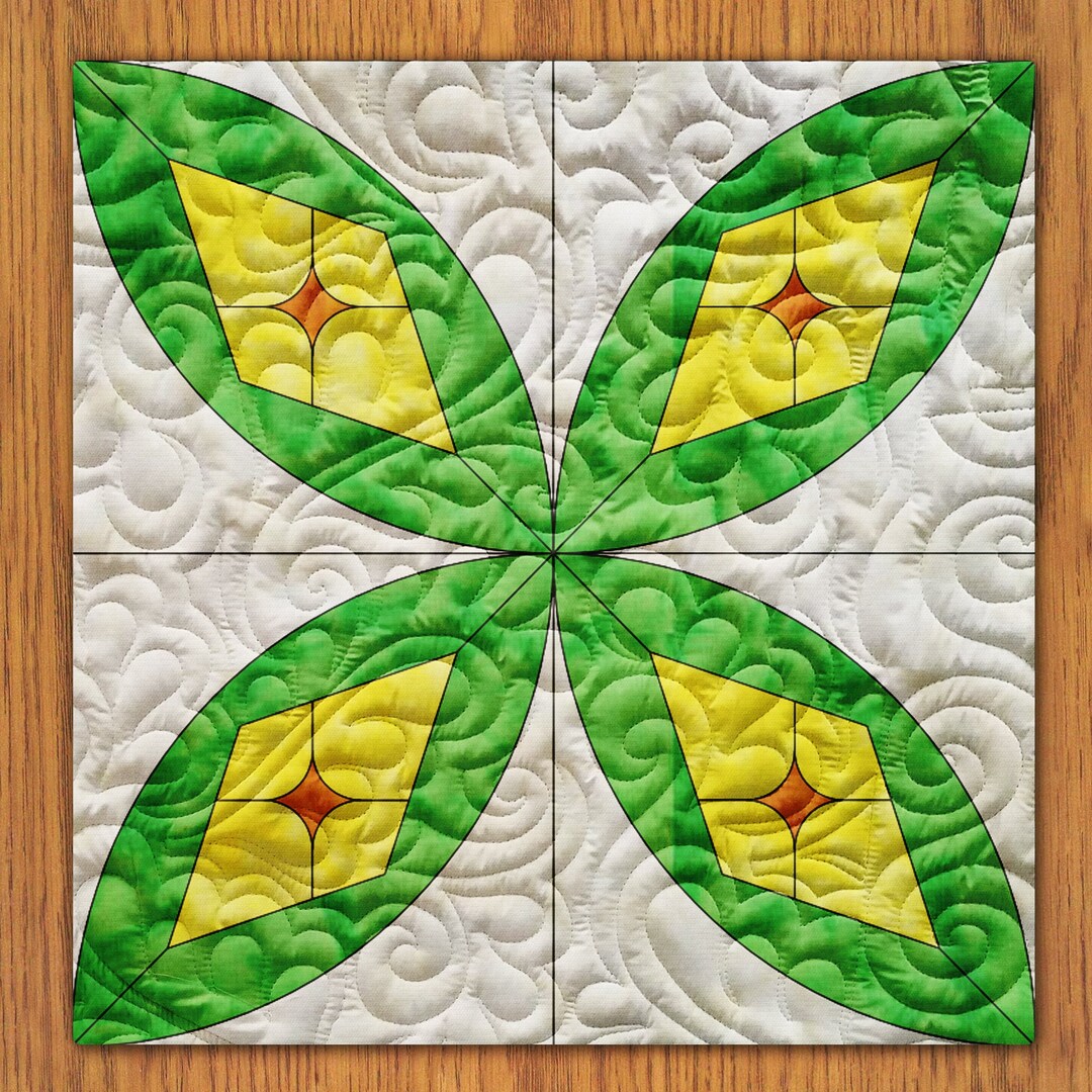 Butterfly Wings Quilt Block PDF Pattern With Video Tutorial || 16, 18 ...
