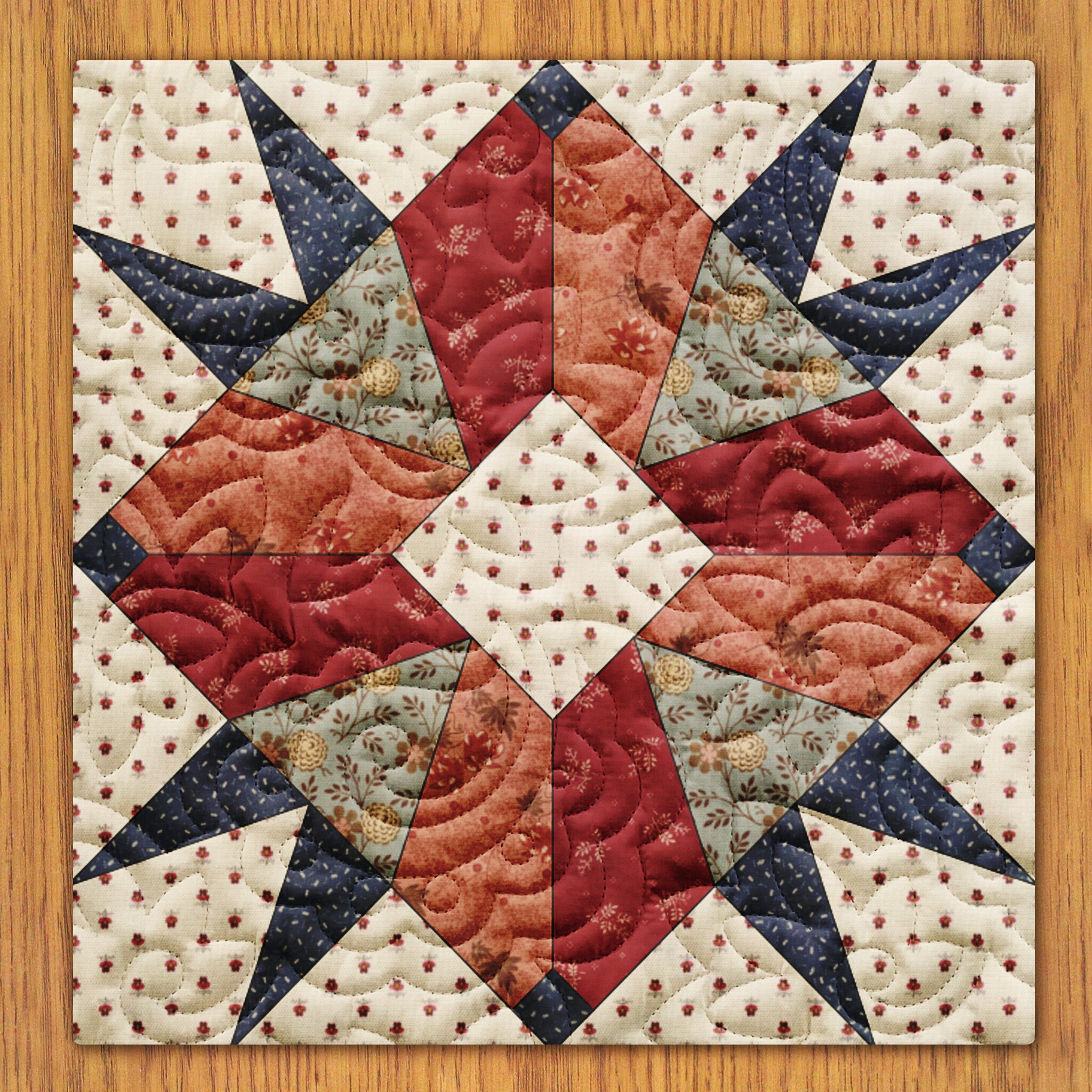 Ocean Orchids Quilt Block PDF Pattern With Video Tutorial 6, 8, 10, 12 ...