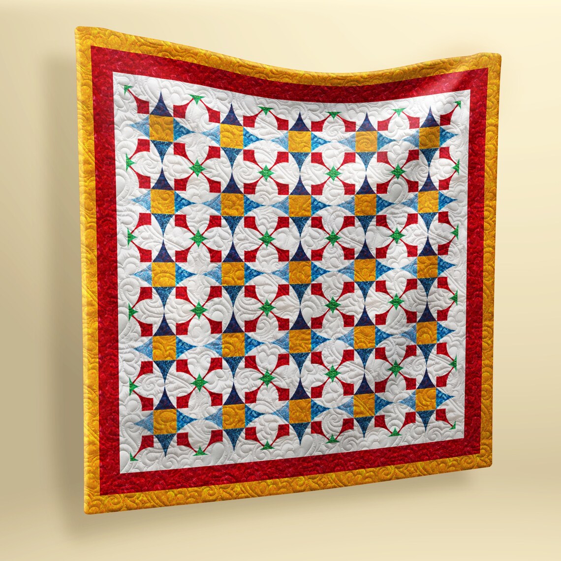 Attic Windows Quilt Block PDF Pattern With Video Tutorial || 16, 18, 20 ...