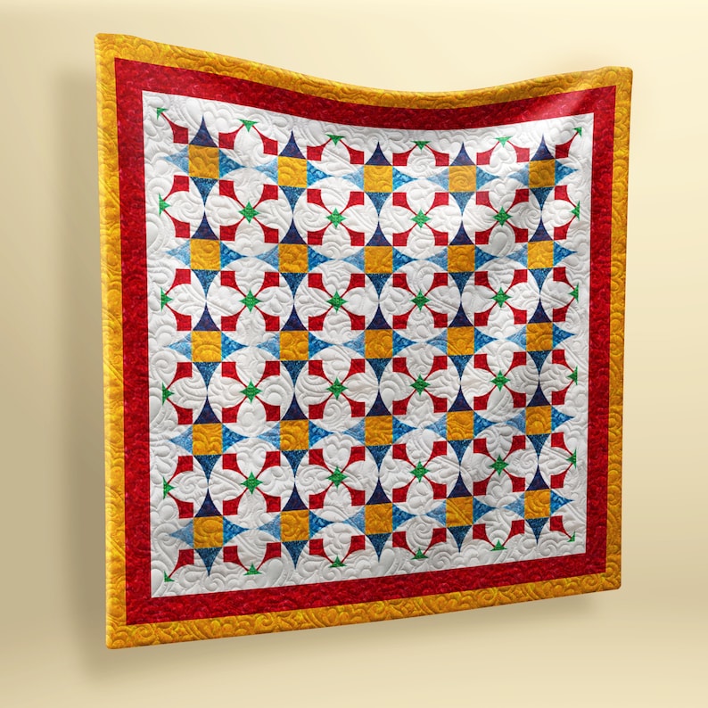 Attic Windows Quilt Block PDF Pattern With Video Tutorial || 16, 18, 20 ...