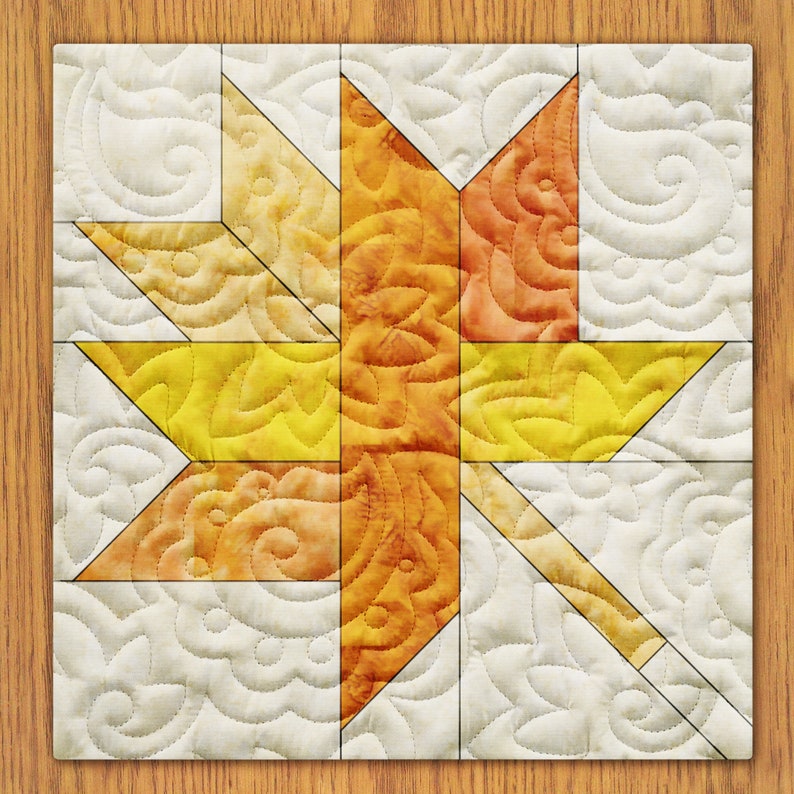 Dreamy Maple Charms Quilt Block PDF Pattern With Video Tutorial || 6, 8 ...