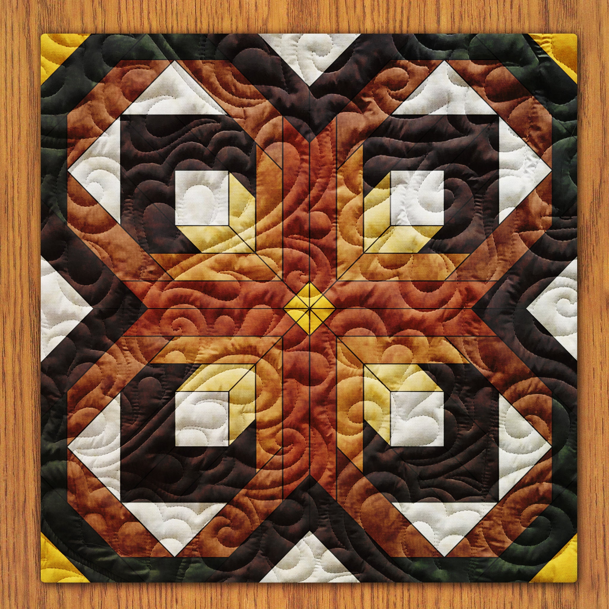 Rose Cube Quilt Block PDF Pattern With Video Tutorial || 6, 8, 10, 12 ...