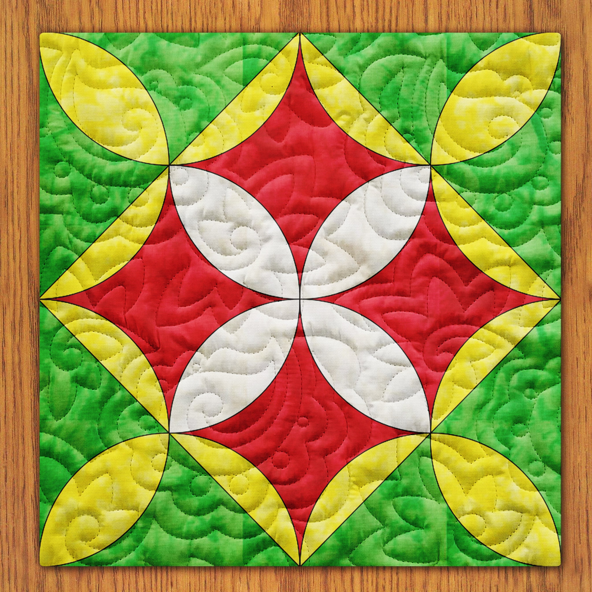 Cathedral Window Twist Quilt Block PDF Pattern With Video Tutorial ...