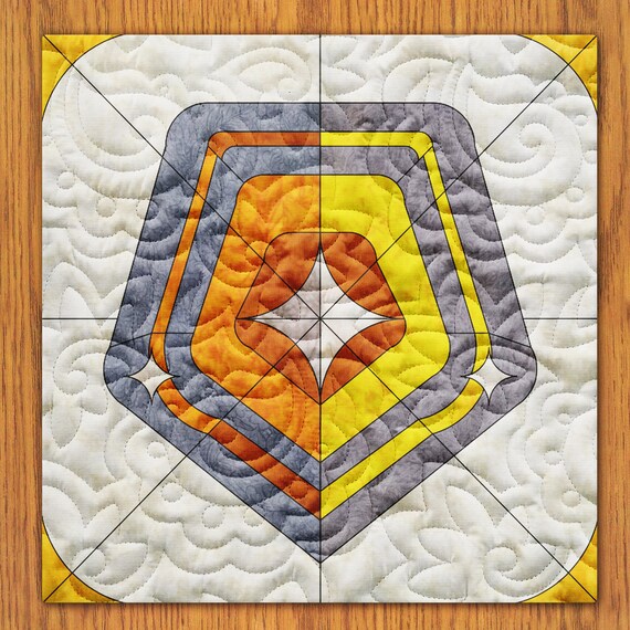 Medial Medallion Quilt Block PDF Pattern With Video Tutorial | Etsy