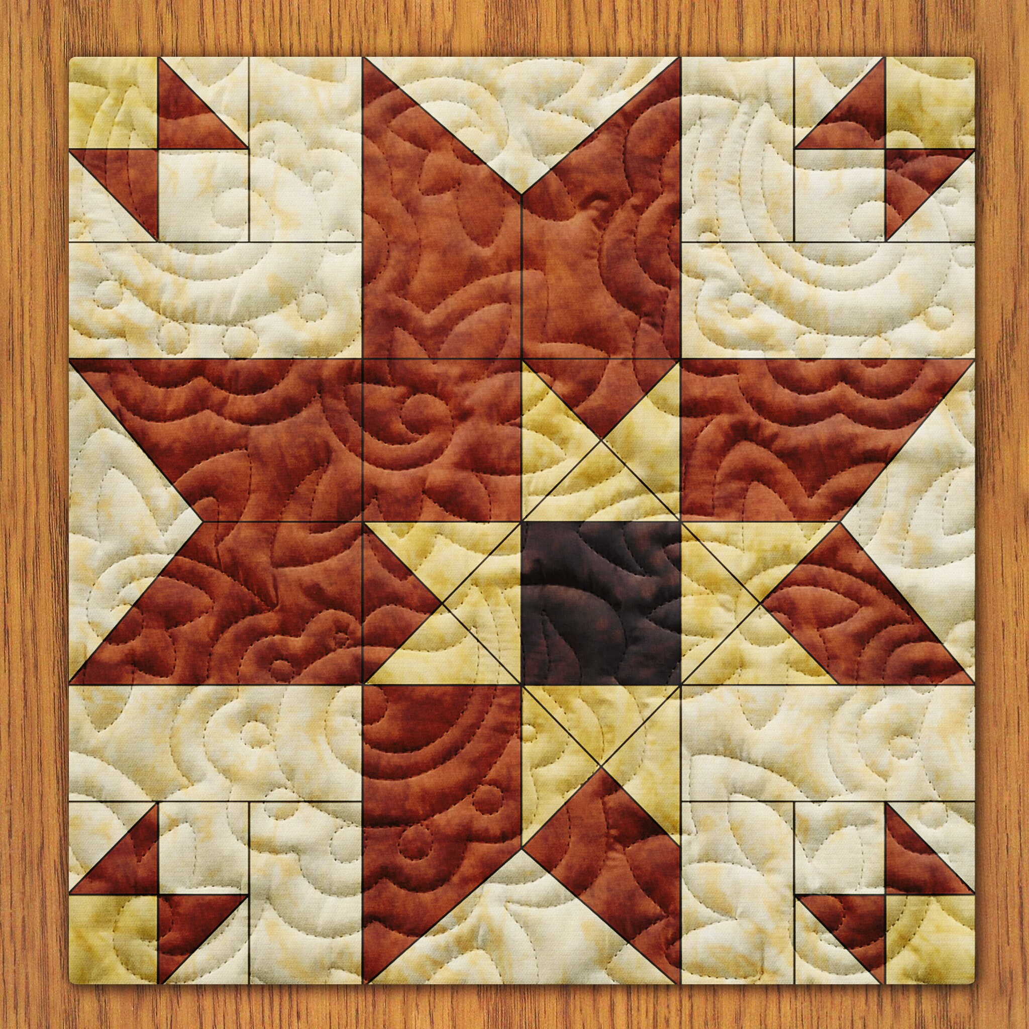 Triple Star Quilt Block PDF Pattern With Video Tutorial || 16, 18, 20 ...
