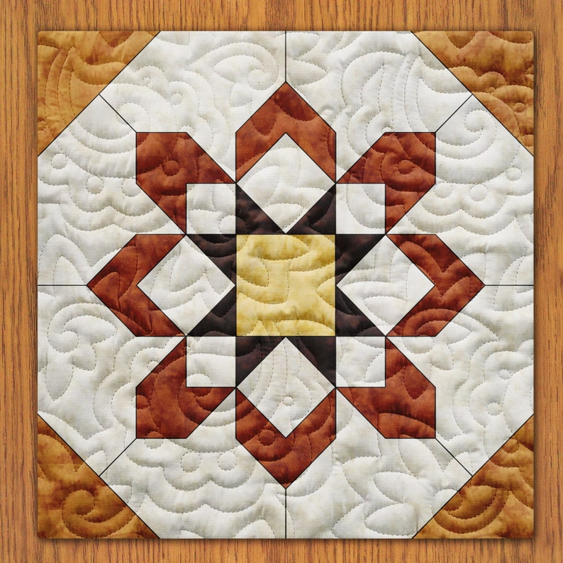 Daisy Dance Quilt Block PDF Pattern With Video Tutorial 16, 18, 20, 22 ...