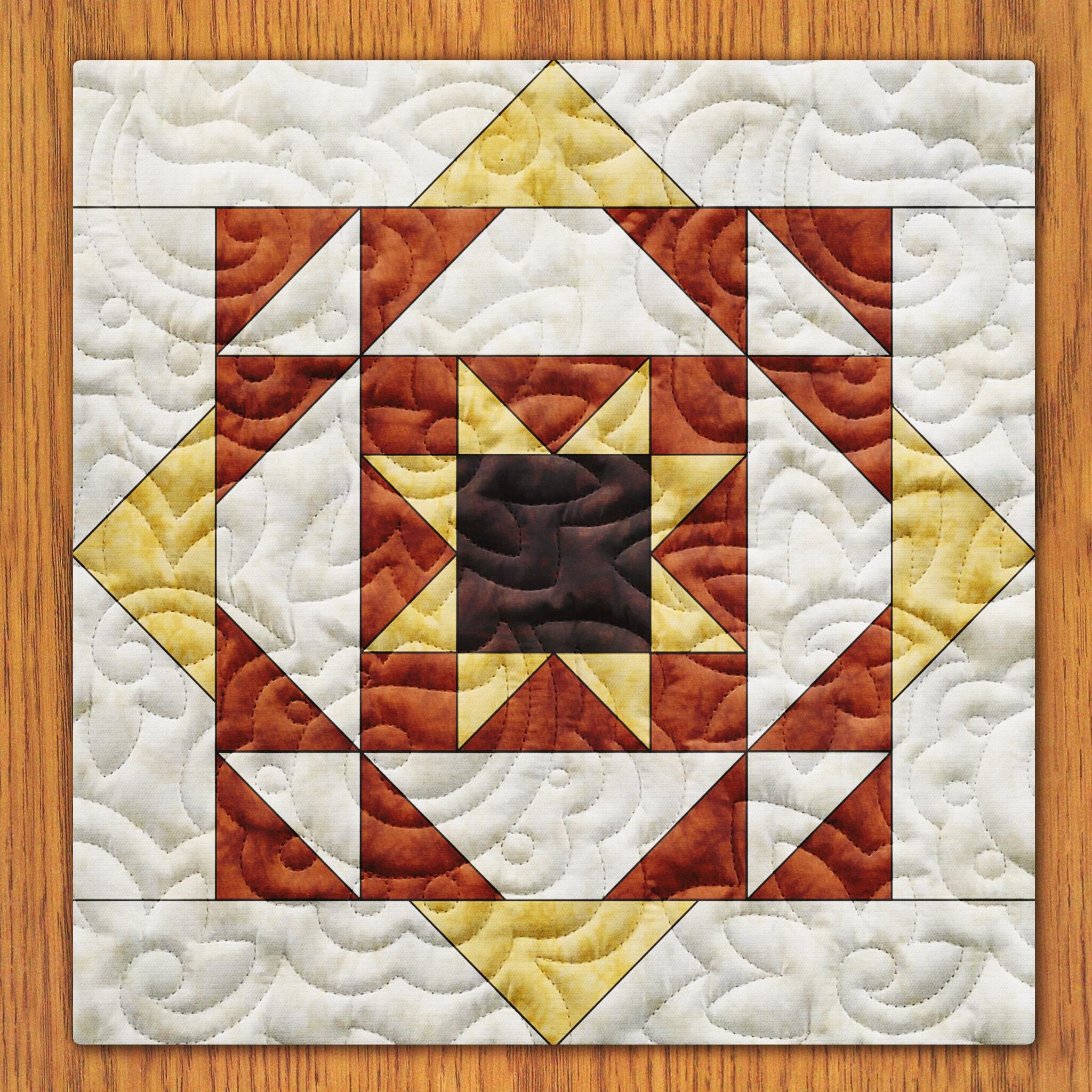 Covering Sun Quilt Block PDF Pattern With Video Tutorial 6, 8, 10, 12 ...