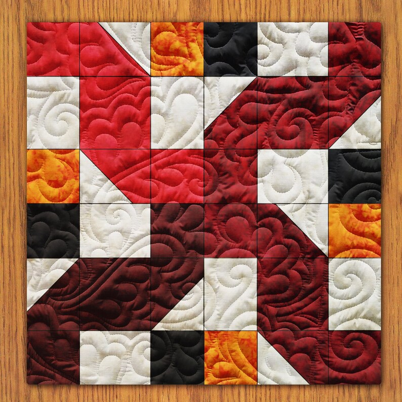 Cross Fold Nine Patch Quilt Block PDF Pattern With Video Tutorial || 6 ...