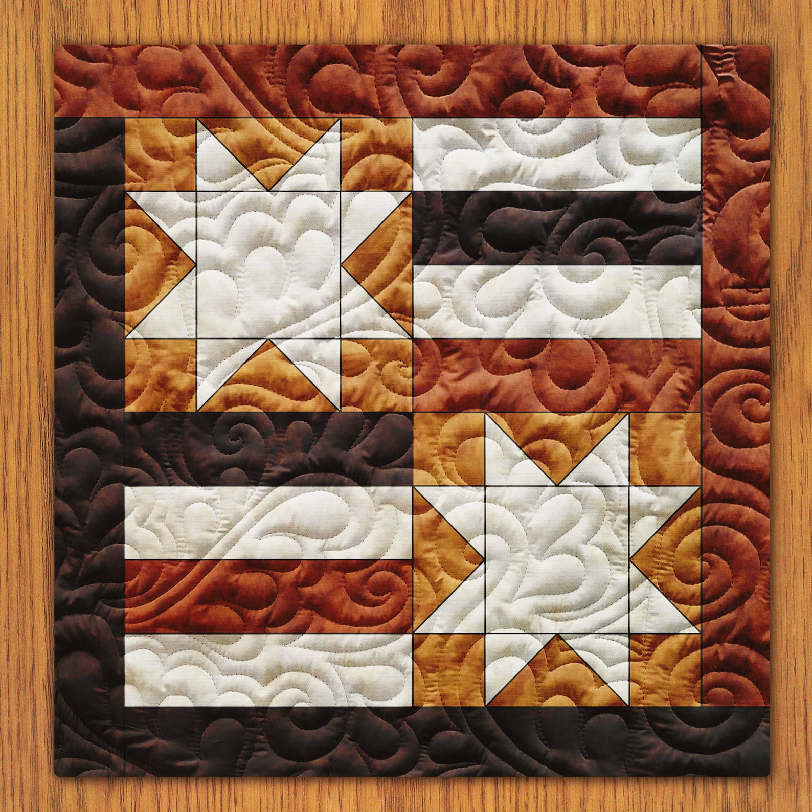 Patriotic Stars Quilt Block PDF Pattern With Video Tutorial || 16, 18 ...