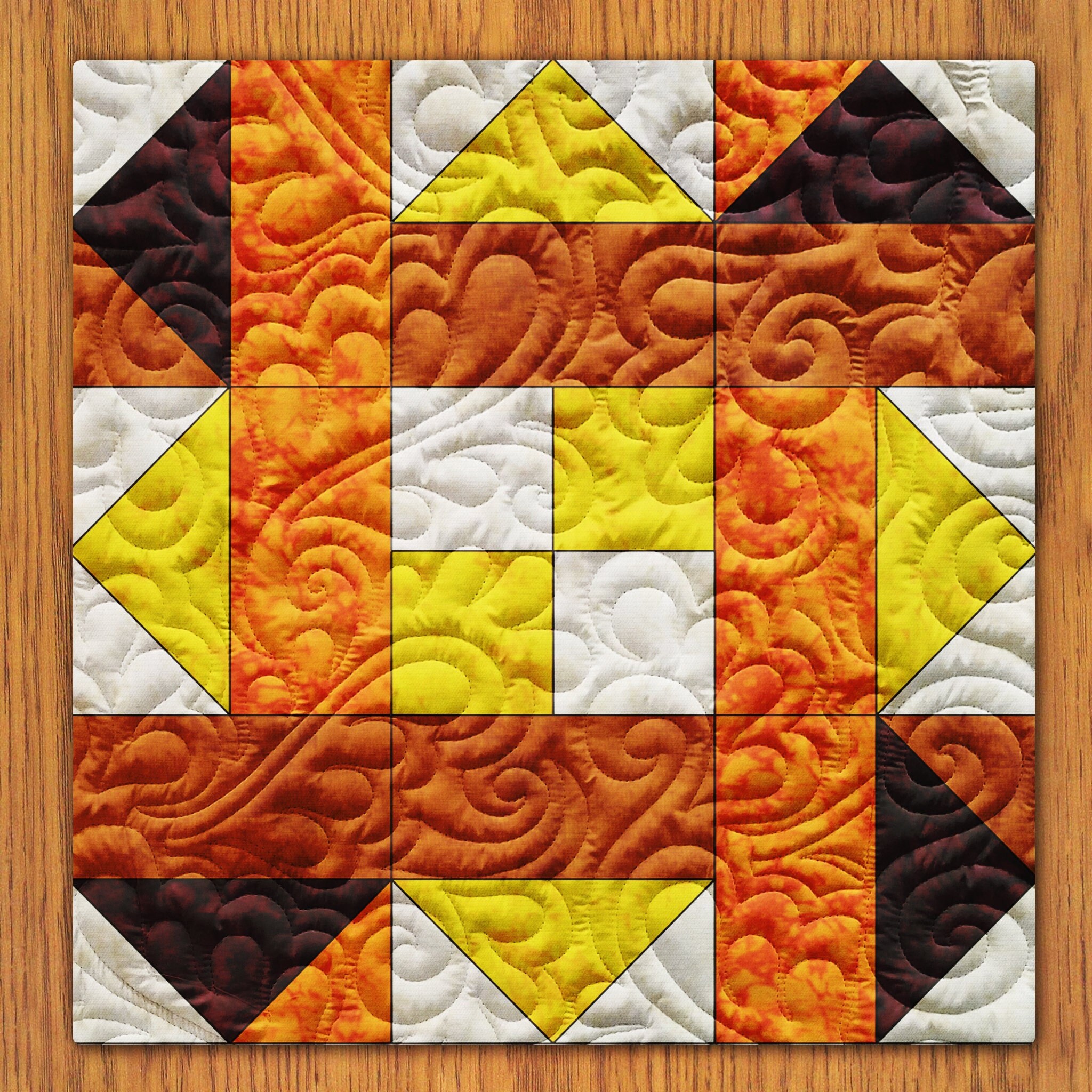 Woven Nine Patch Quilt Block PDF Pattern With Video Tutorial || 16, 18 ...