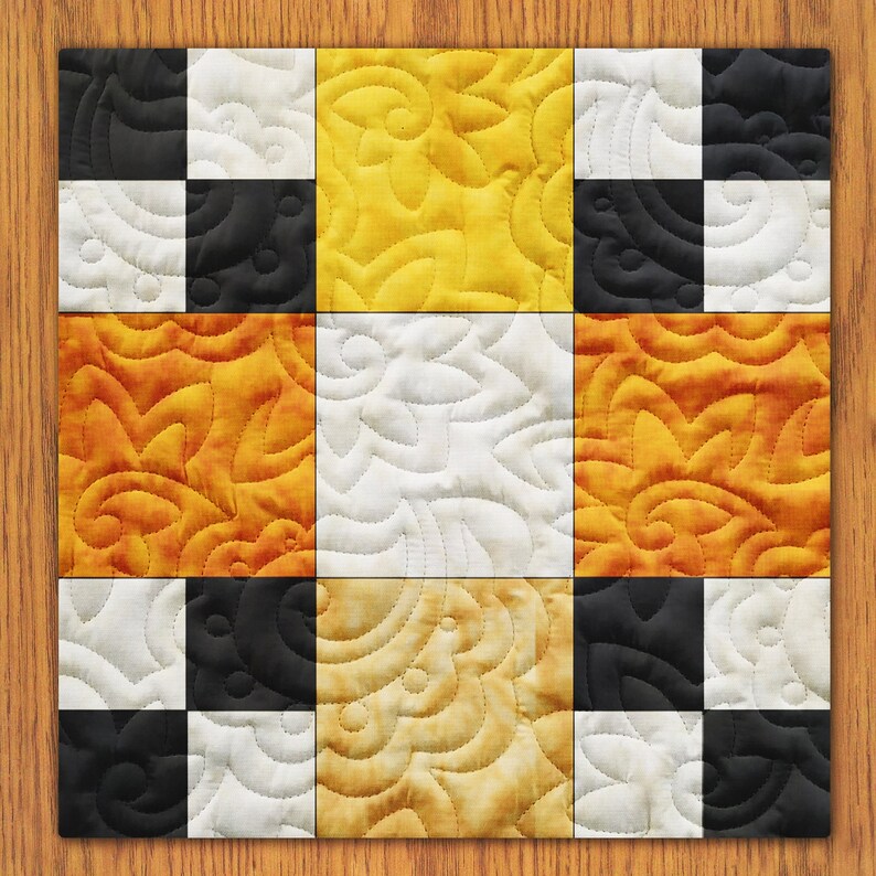 Honey Bee Quilt Block PDF Pattern With Video Tutorial || 6, 8, 10, 12 ...
