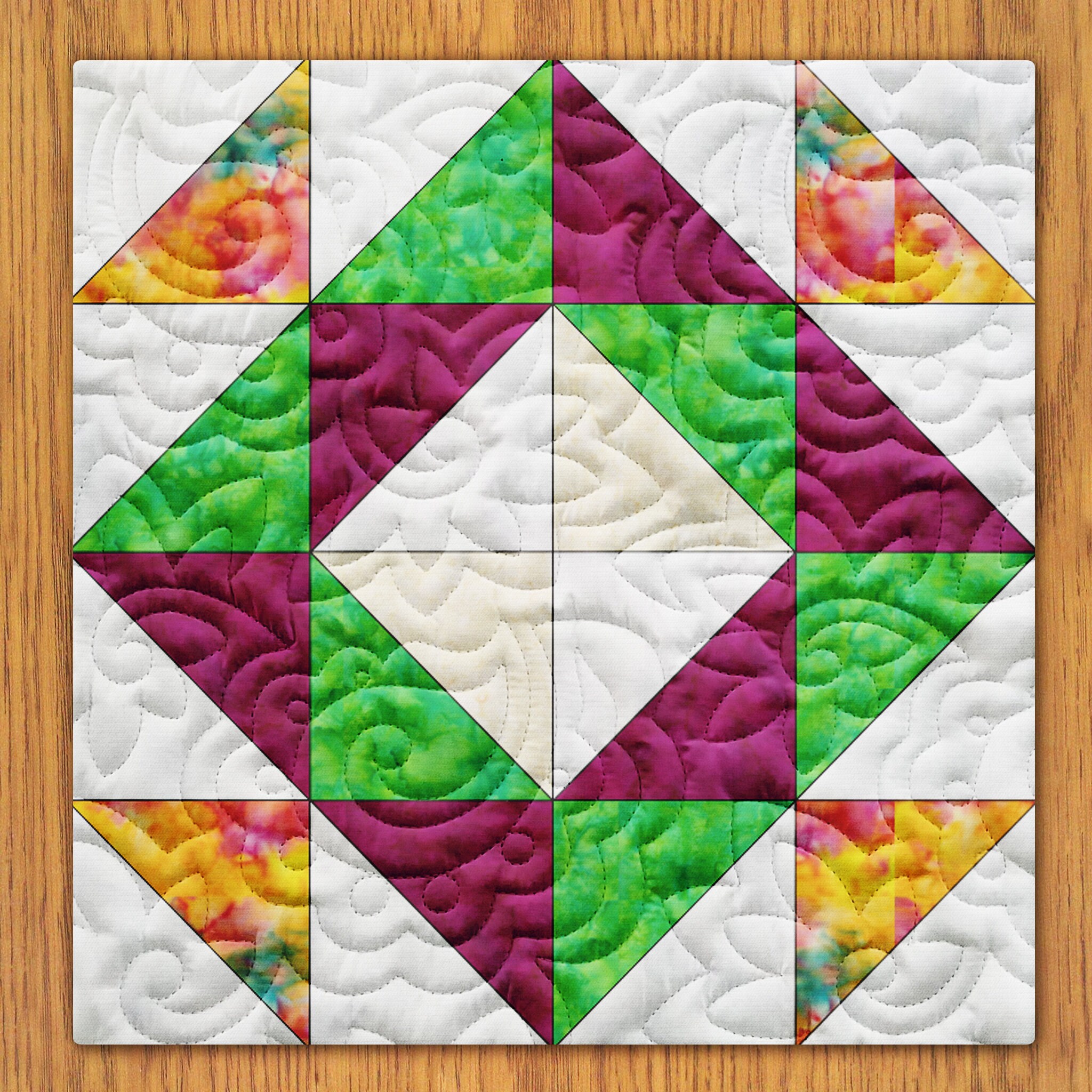 Alabama Mosaic Quilt Block PDF Pattern With Video Tutorial 16, 18, 20 ...